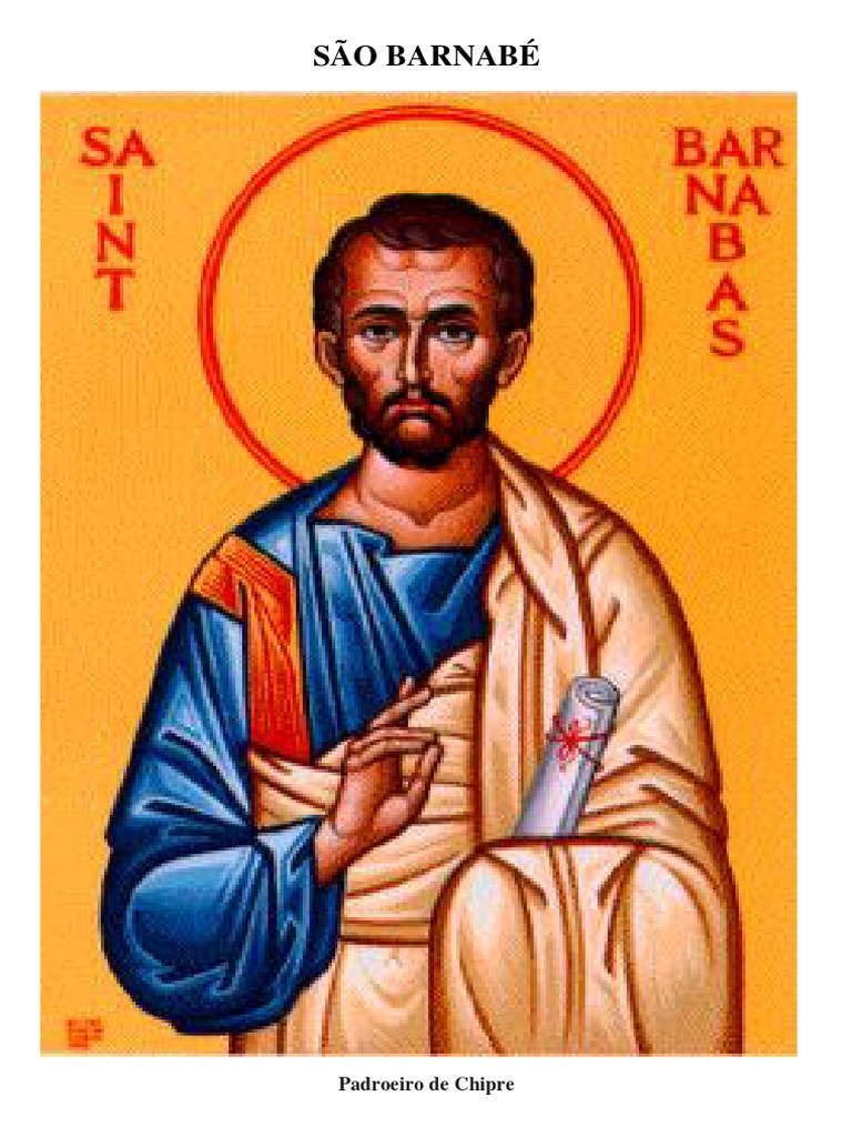 SÃO BARNABÉ | PDF | Barnabé (Bíblia) | Apóstolo Paulo