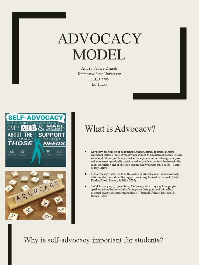Advocacy Model | PDF | Individualized Education Program | Learning