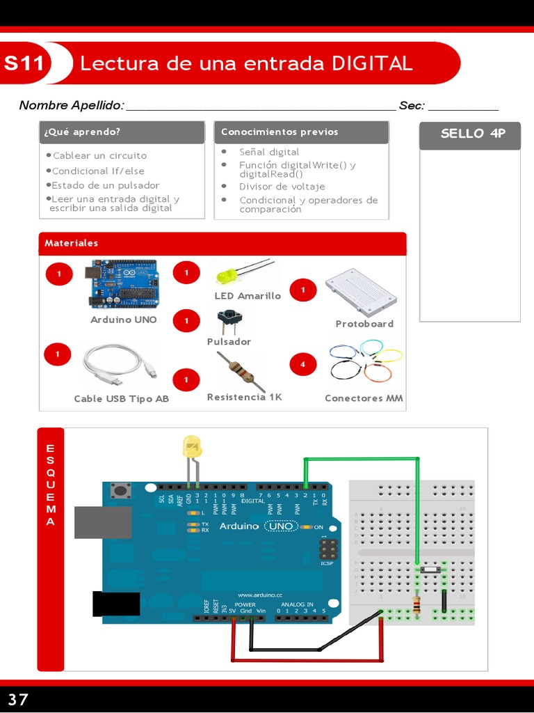S11 - Lectura de Una Entrada Digital | PDF