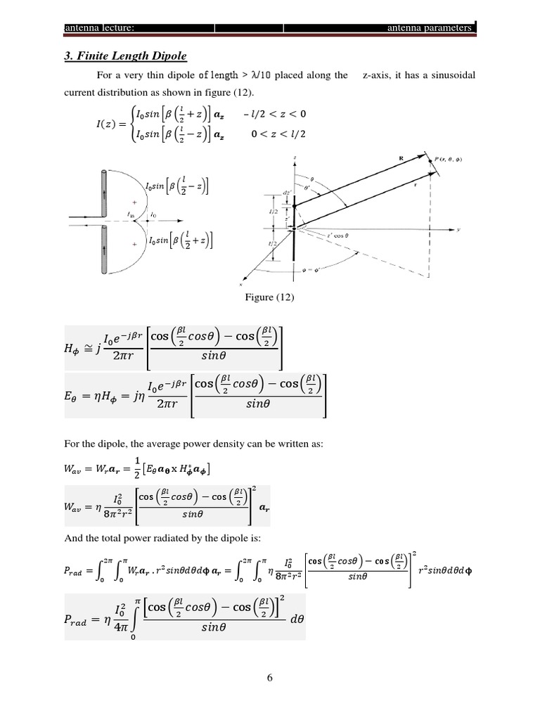 Lec 12a | PDF | Antenna (Radio) | Physical Phenomena