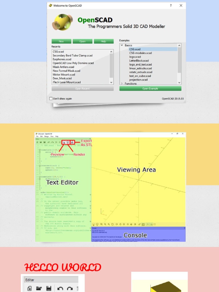 OpenScad Exercises | PDF | Elementary Geometry | Geometry