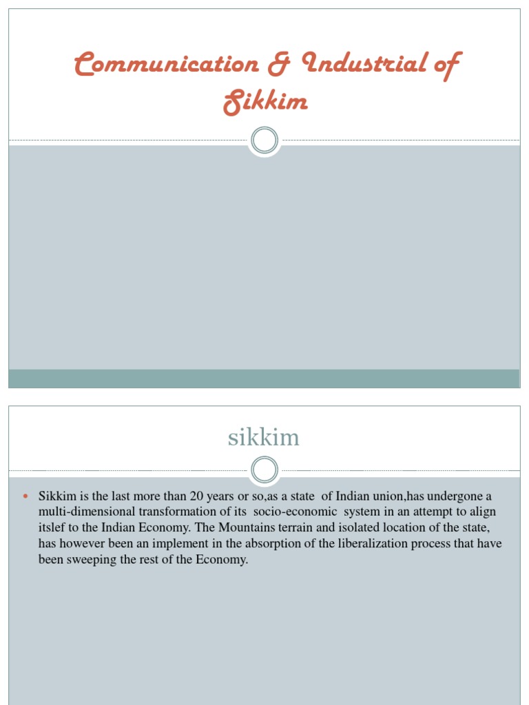 Communication & Industrial of Sikkim | PDF | Communication | Human Communication
