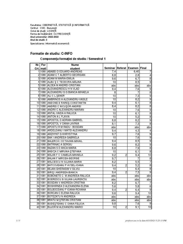Pachete Software Note Finale - Seria C | PDF