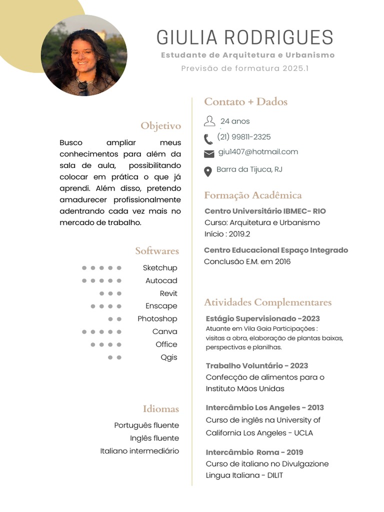 Curriculo Portifolio - Giulia Rodrigues | PDF