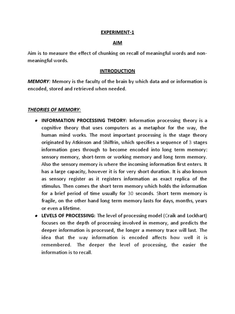 Arshita Matta 0011 Exp 1 | PDF | Memory | Mnemonic