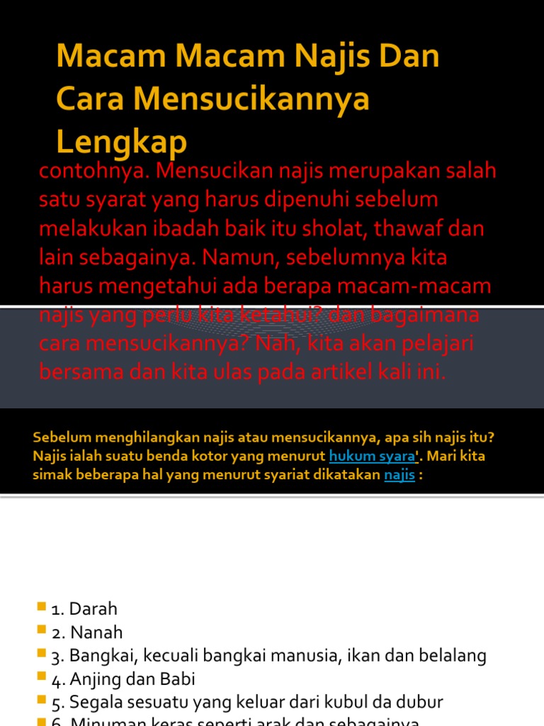 Macam Macam Najis Dan Cara Mensucikannya Lengkap Panduan Bacaan Porn