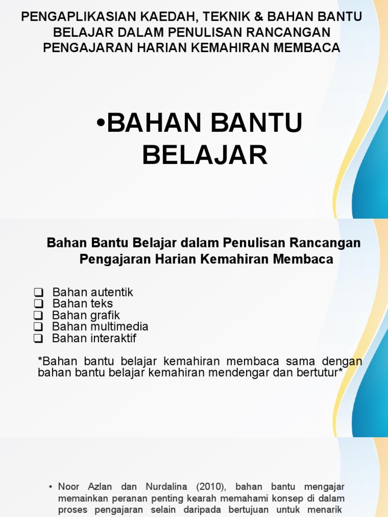 Bahan Bantu Belajar Kemahiran Membaca | PDF