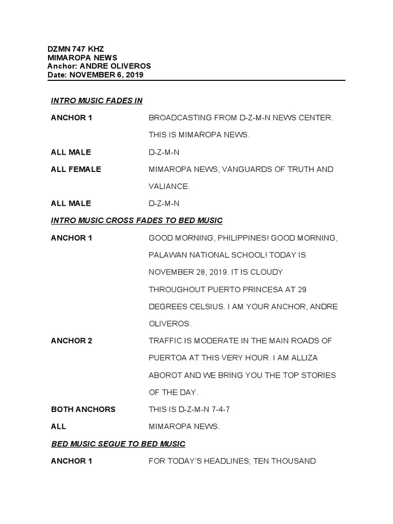 DZMN 747 KHZ | PDF | Sports & Recreation | Travel