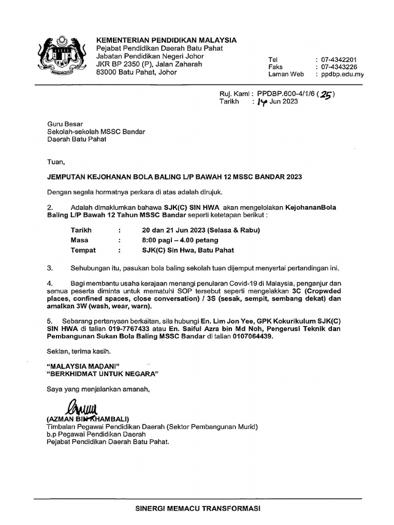 Surat Lantikan 2023 | PDF