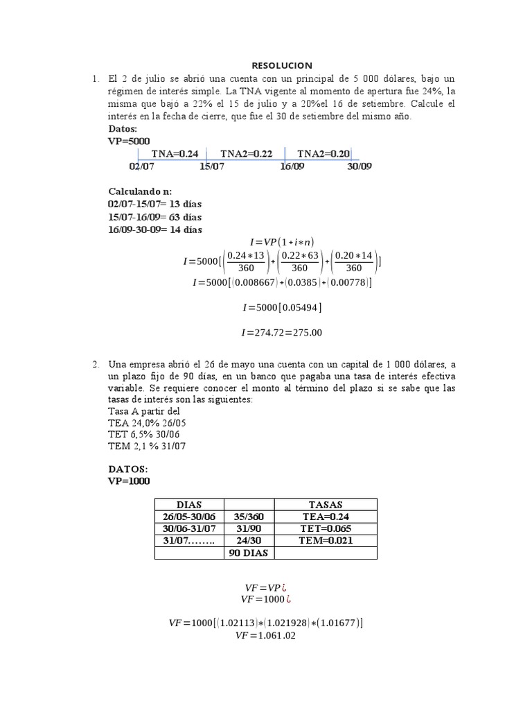 RESOLUCION | PDF | Economias | Dinero RESOLUCION | PDF | Economias | Dinero