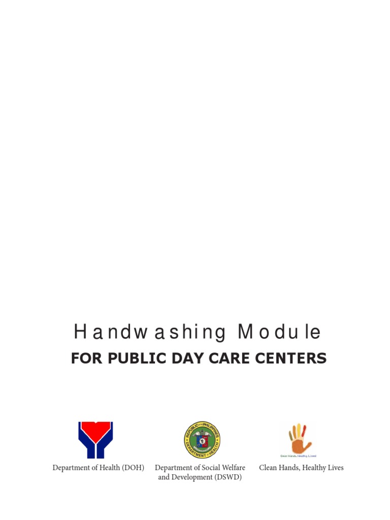 Handwashing Module for Day Care Centers | PDF | Hand Washing