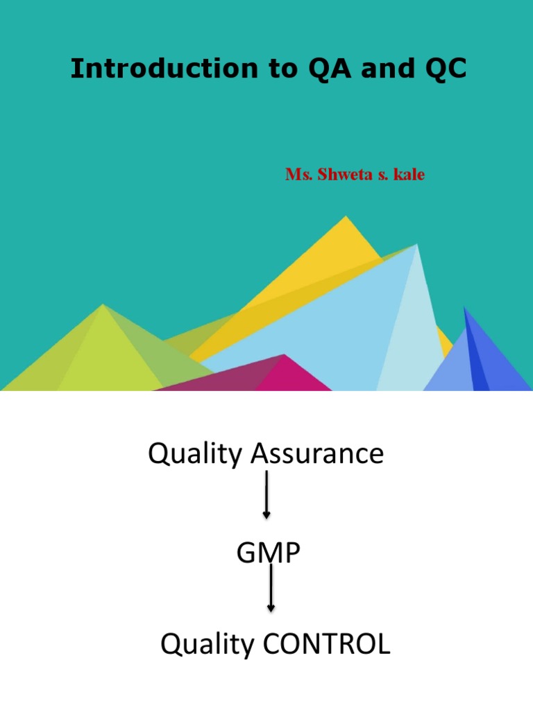 Quality Assurance and GMP Overview | PDF | Quality Assurance | Business ...