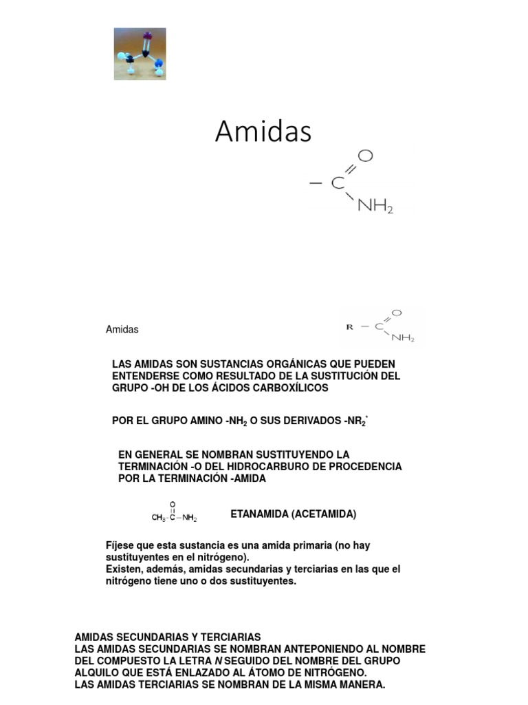 Tema N°11 Amidas, Nitrilos y Anhidridos 2021 | Descargar gratis PDF | Amida | Compuestos orgánicos