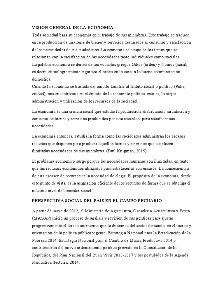Vision General de La Economìa | PDF | Bienes | Ciencias económicas Vision General de La Economìa | PDF | Bienes | Ciencias económicas