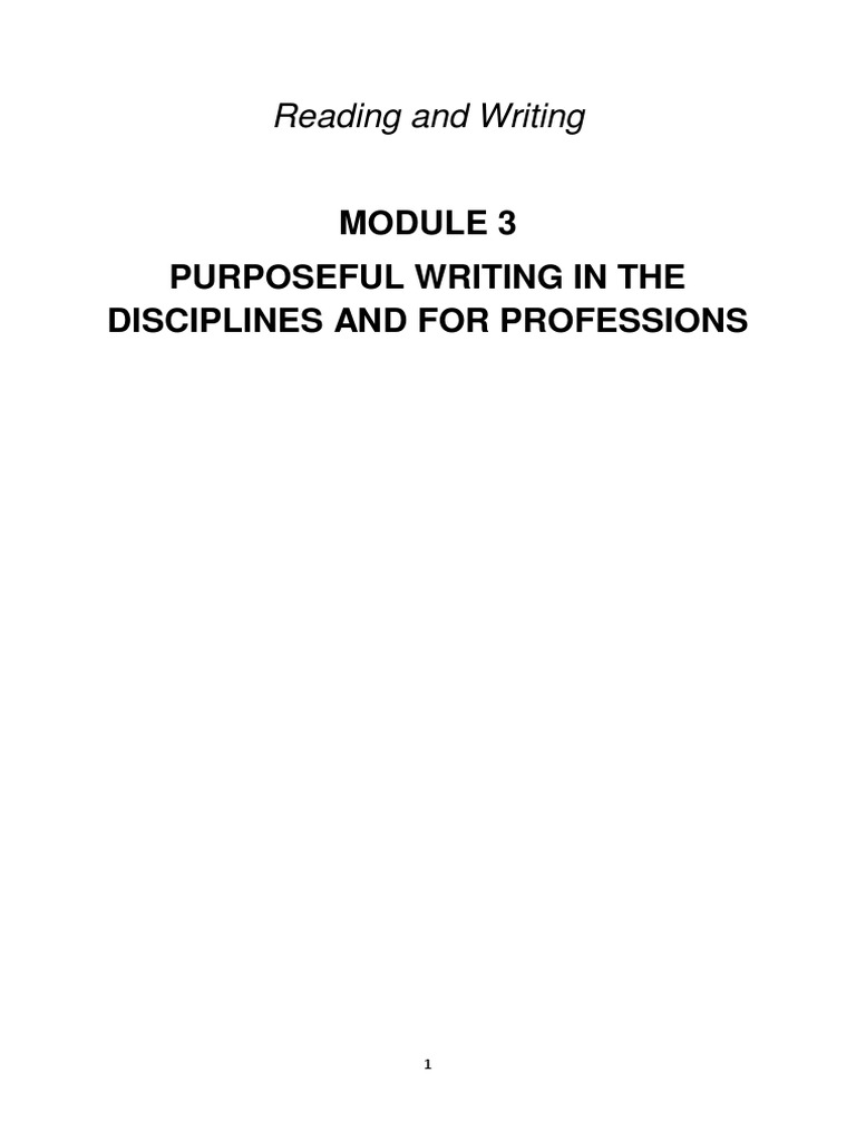 Reading and WritiNG Q4 Module 3 | PDF