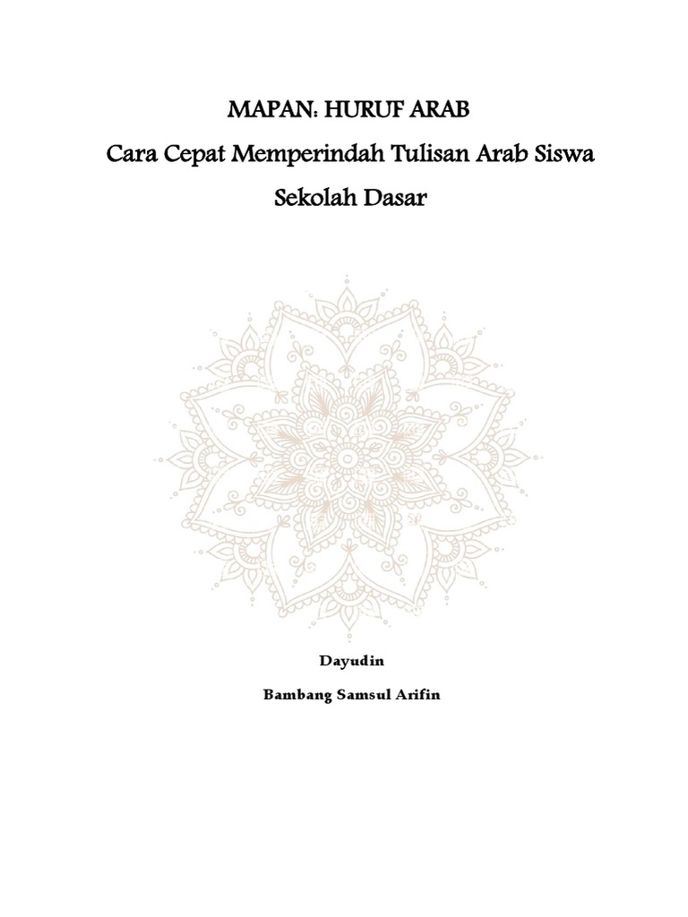 Modul belajar menulis tulis huruf arab hijaiyah | PDF