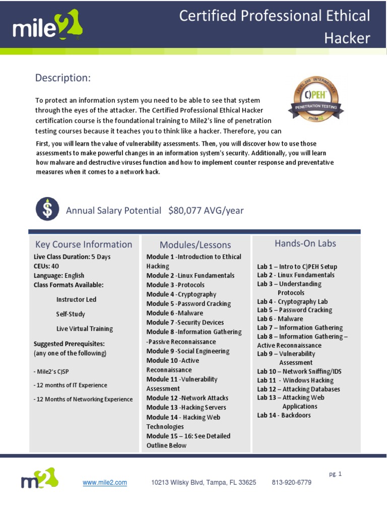 CPEH Web Outline | PDF | Security Hacker | Computer Security