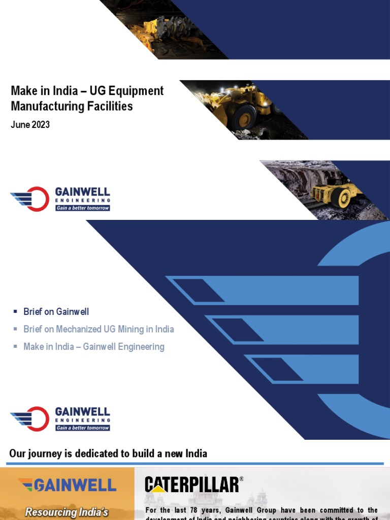 Gainwell Presentation On 06.06.2023 | PDF | Coal Mining | Mining