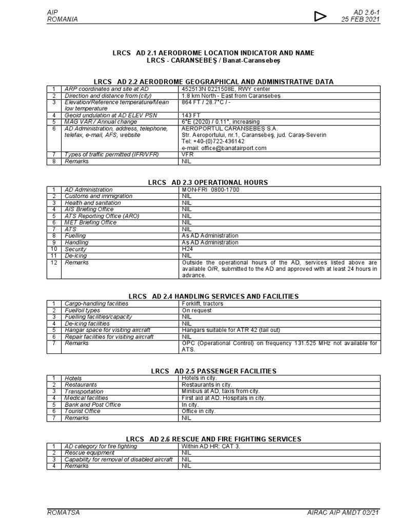 LR AD 2 LRCS en 2 | PDF | Runway | Aviation