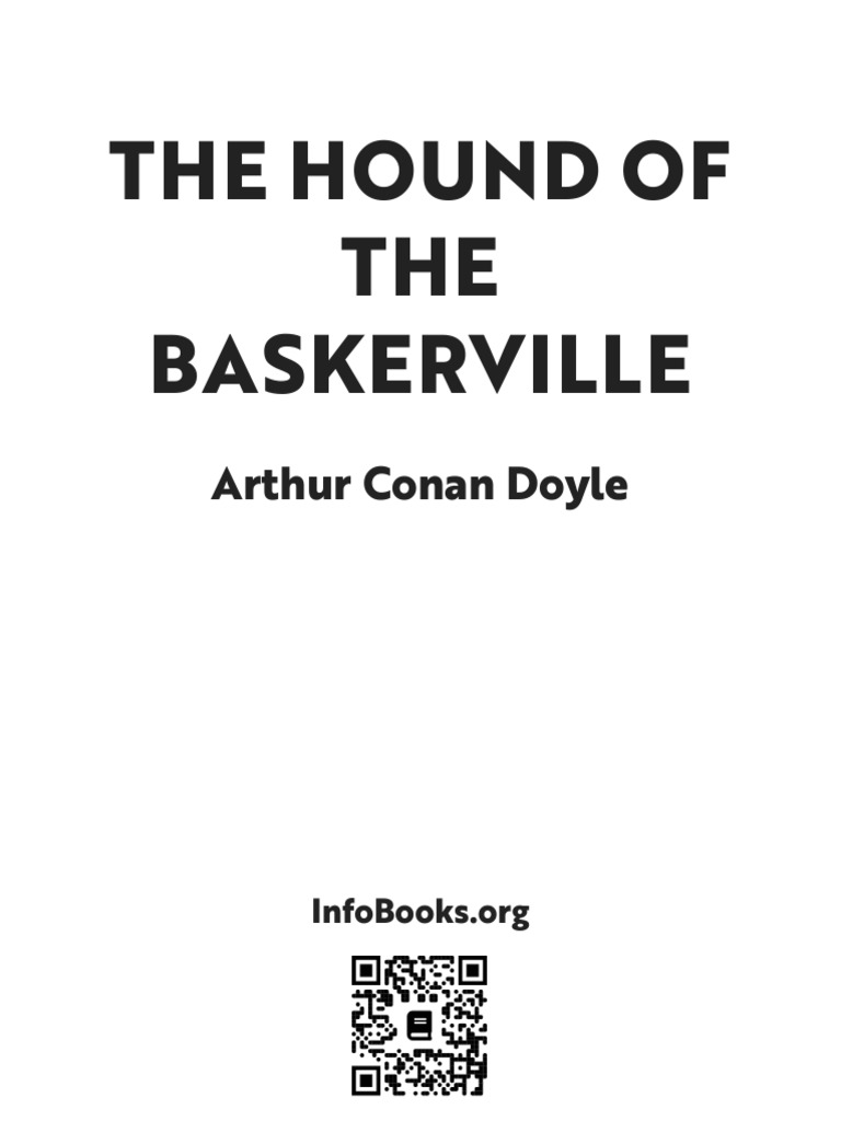 The Hound of the Baskervilles Arthur Conan Doyle | PDF