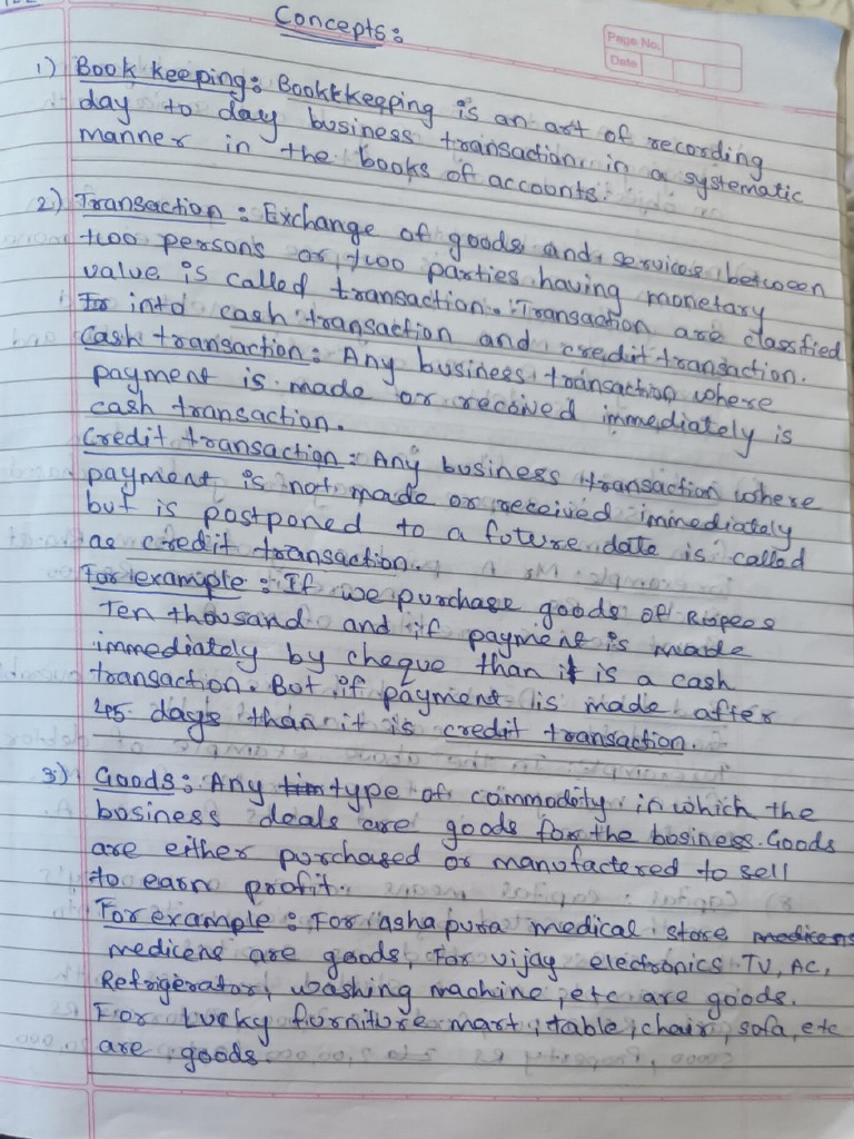 Accounts Defination 11th Commerce | PDF | Science & Mathematics ...