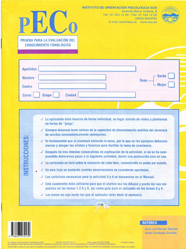 Hoja Respuestas PECO | PDF