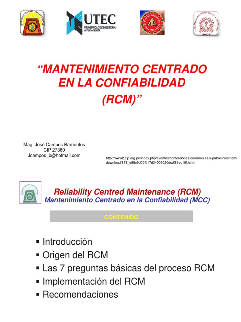 #Aplicacion de RCM | PDF