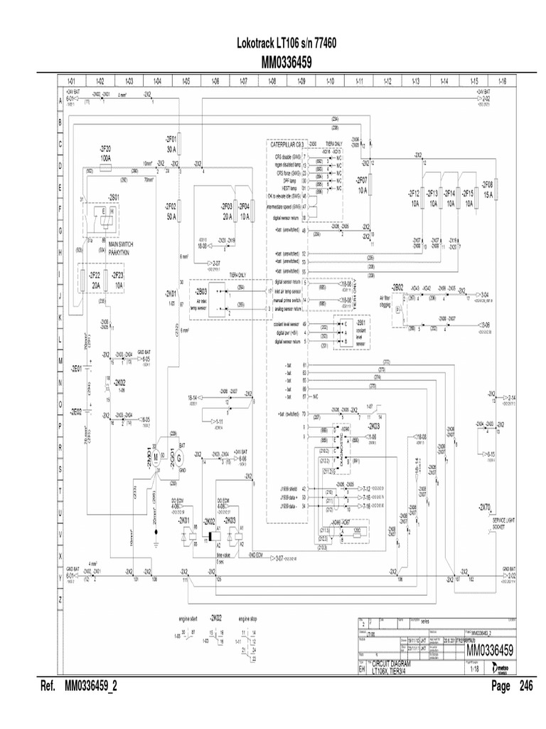 Lokotrack LT106 S N 77460 Diagramas | PDF
