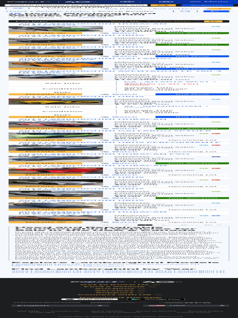 Repairable Salvage & Wrecked Lamborghini Vehicles For Sale - Copart ...