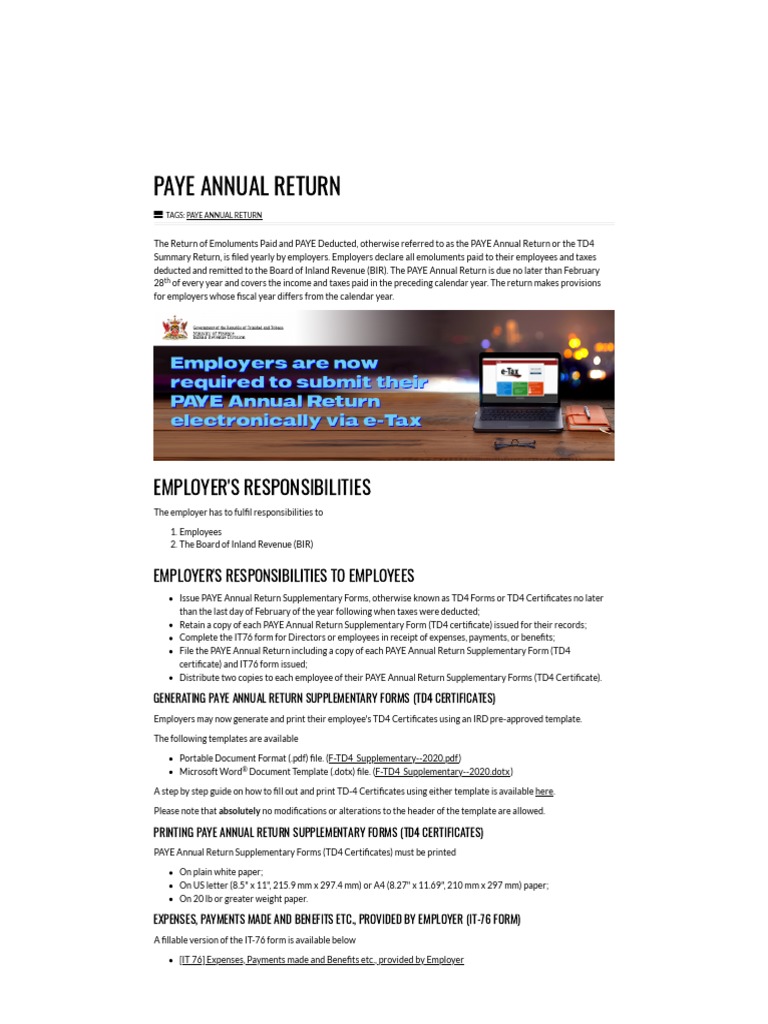 IRD - PAYE Annual Return | PDF | Comma Separated Values | Taxes IRD - PAYE Annual Return | PDF | Comma Separated Values | Taxes