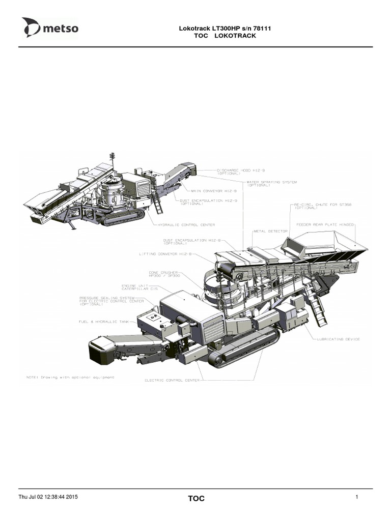 Lokotrack LT300HP S N 78111 | PDF