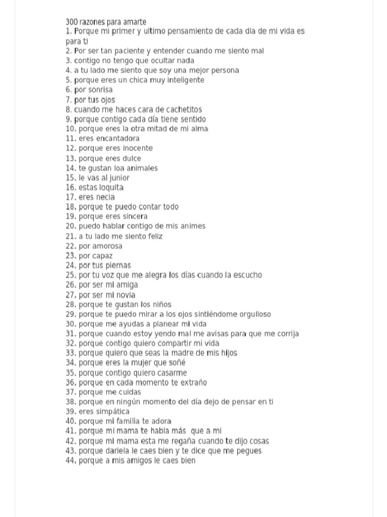 300 Razones para Amarte | PDF 300 Razones para Amarte | PDF