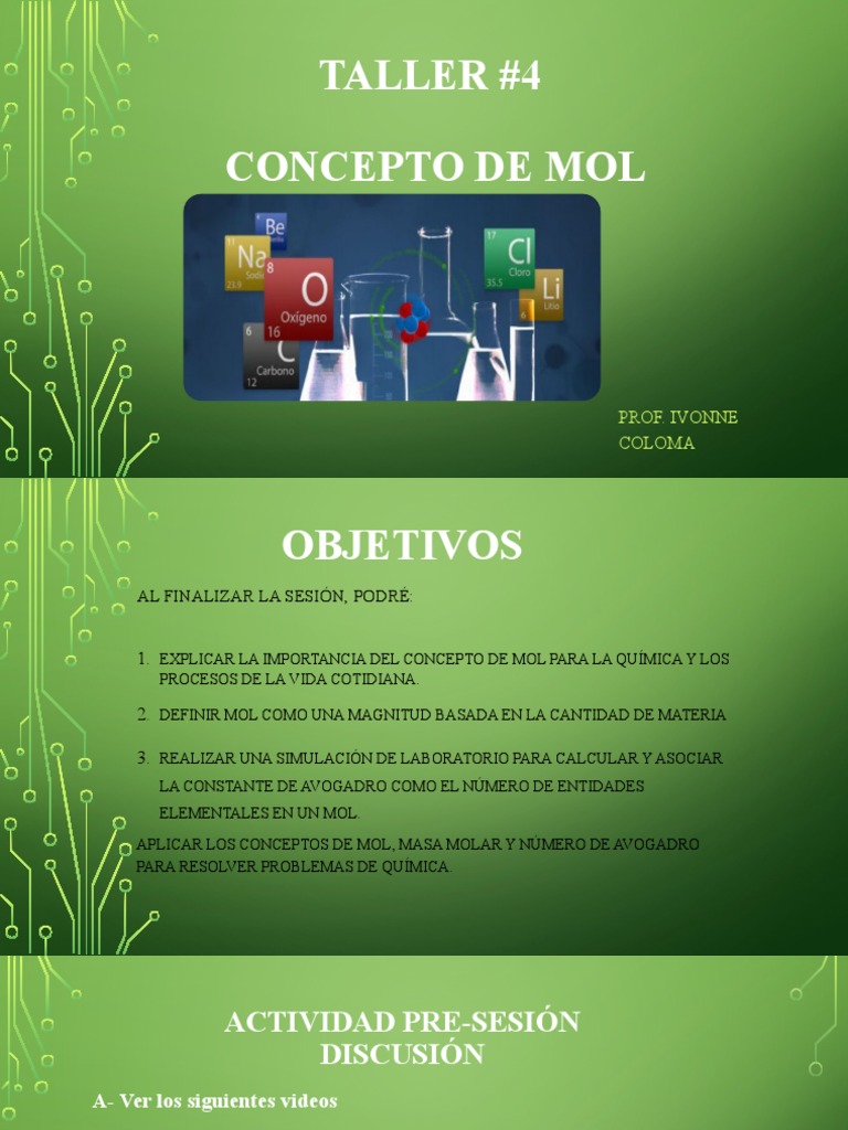 Concepto de Mol | PDF | Mole (Unidad) | Metrología