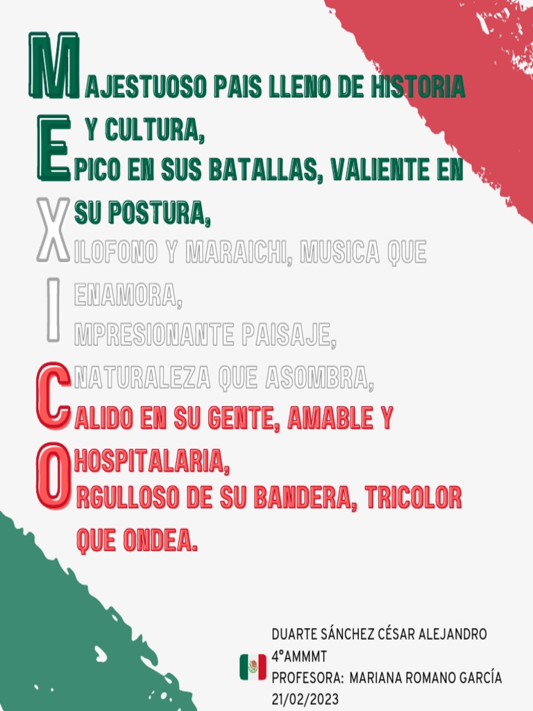 Acróstico México | PDF
