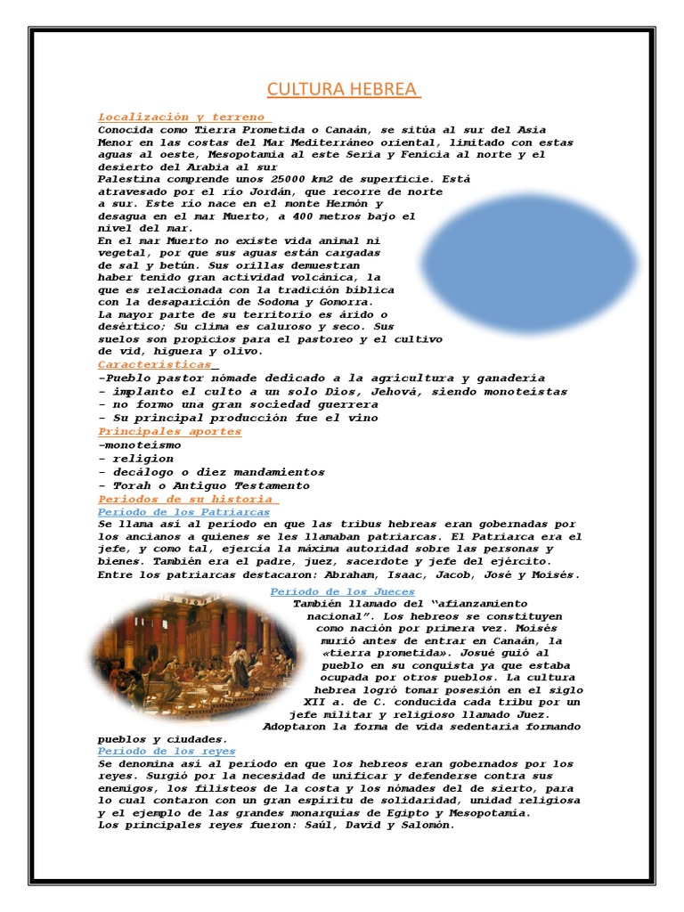 Cultura Hebrea | PDF