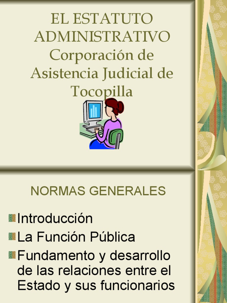 Estatuto Administrativo y Funciones Públicas | PDF | Crecimiento ...