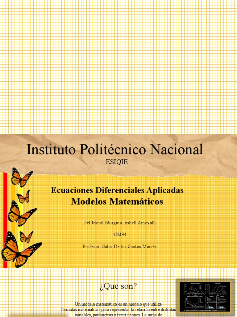 Modelos Matematicos ED | PDF