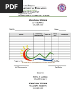 LAC Session Attendance Sheet Template | PDF