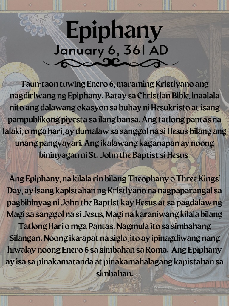 Epiphany | PDF