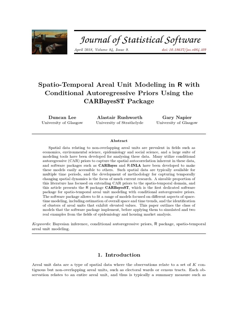 Journal Of Statistical Software Download Free Pdf Spatial Analysis