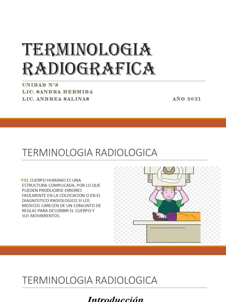 Terminologia Radiografica Fundamentos | PDF | Radiología | Radiografía