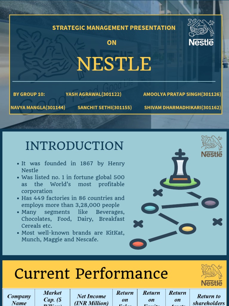 Strategic Management Presentation: Nestle | Download Free PDF | Brand | Nestlé