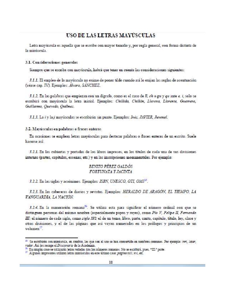 Uso de Las Mayusculas | PDF