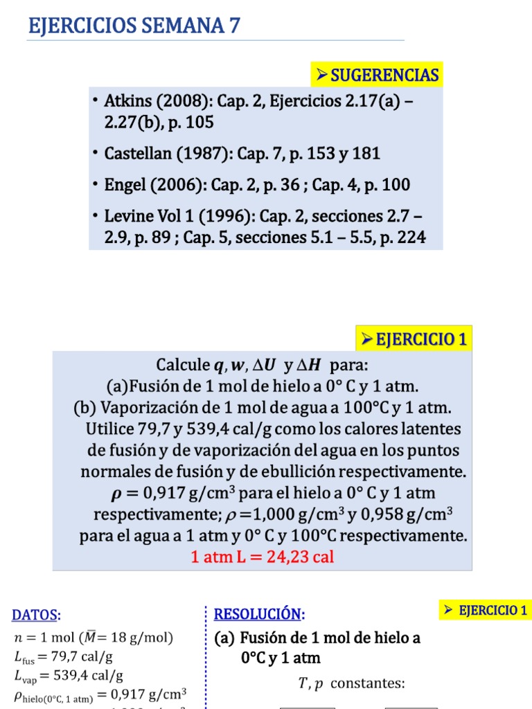 Ejerc Semana7 | PDF | Naturaleza | Presión