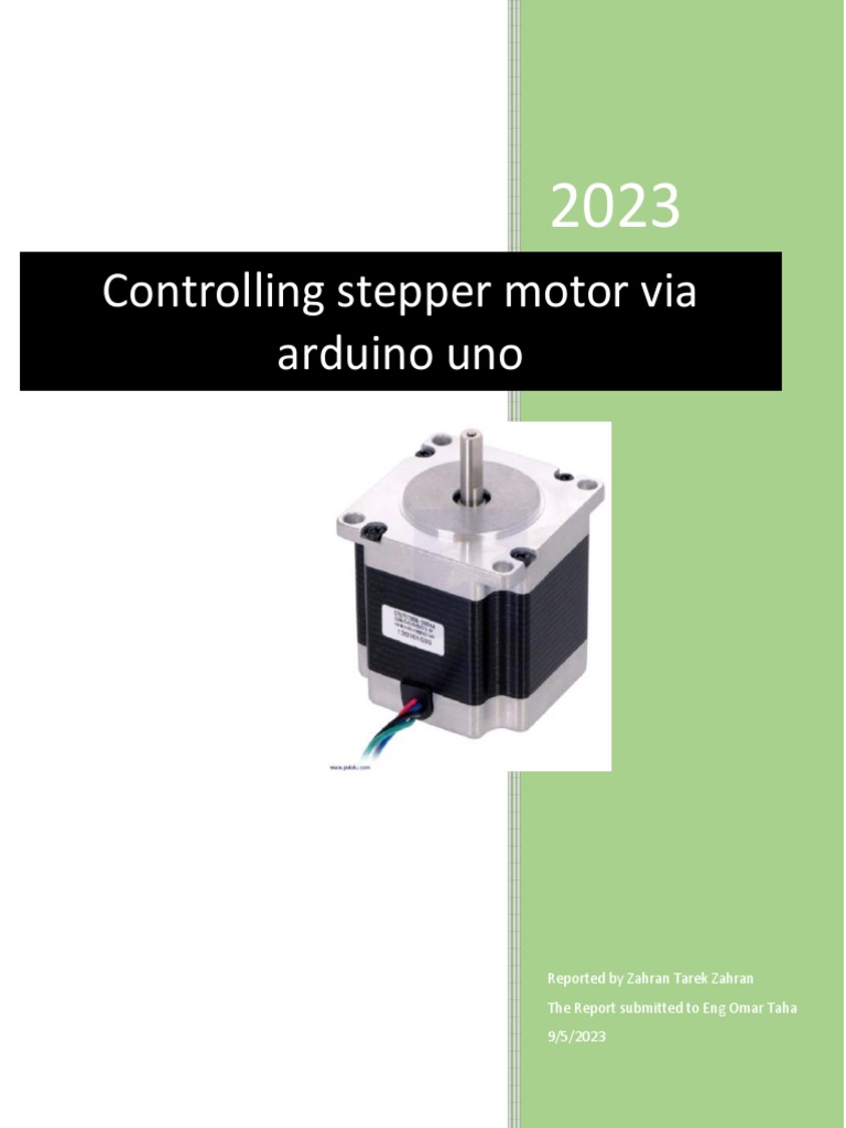 Controlling Stepper Motor Via Arduino Uno | PDF | Electric Motor ...
