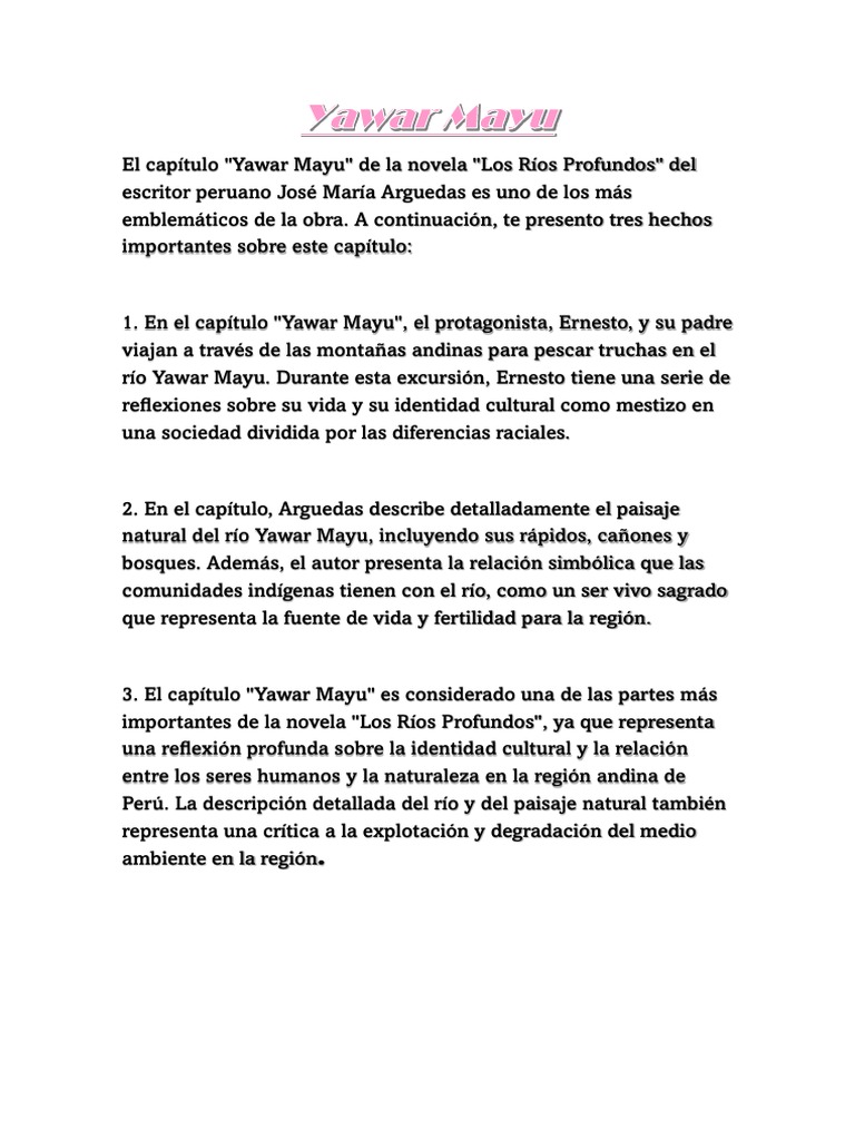 Yawar Mayu | PDF