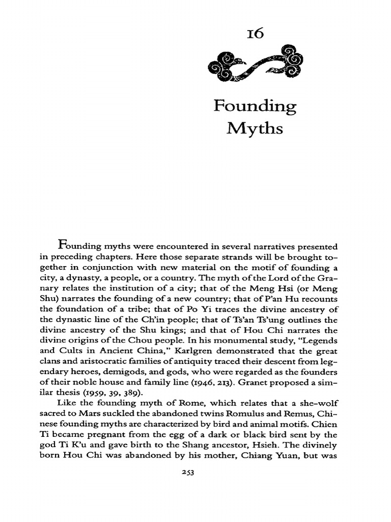 16 - Founding Myths | PDF