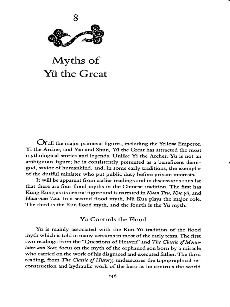 Myths of Yu the Great: Flood Control Hero | PDF