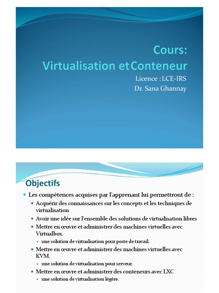 Virtualisation et conteneurisation expliquées | PDF | Virtualisation ...
