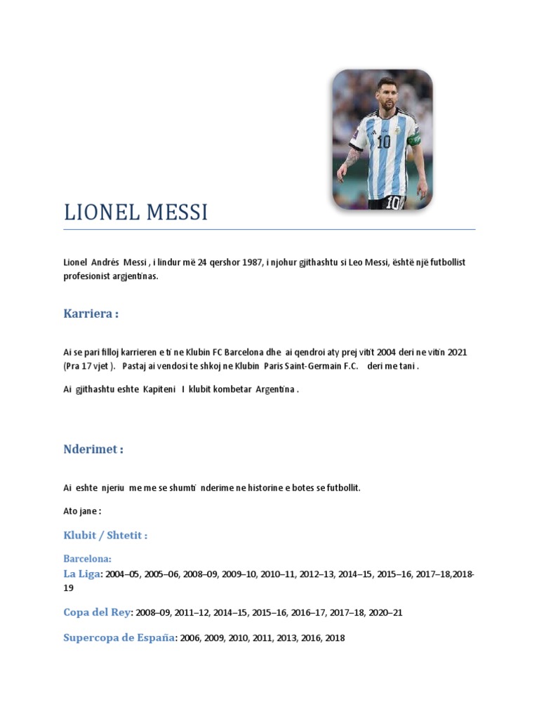 Lionel Messi | PDF